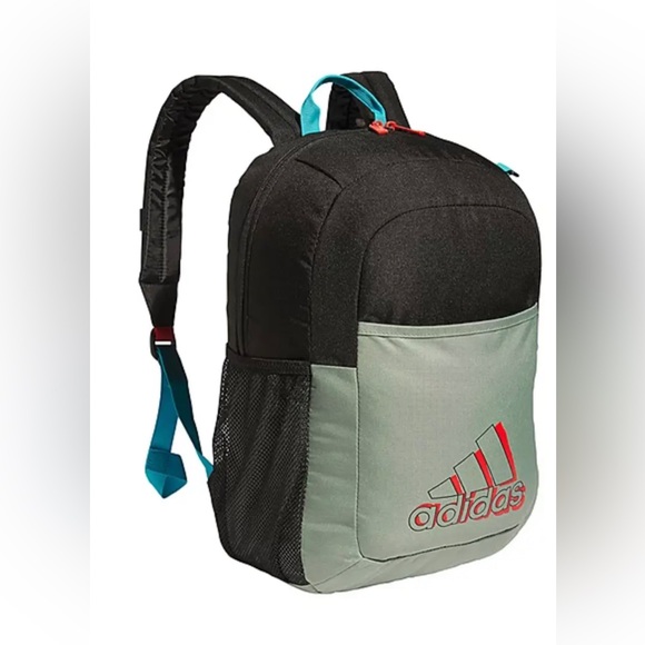 adidas | Bags | Adidas Ready Unisex 7 Backpack Green Black 15 Laptop ...